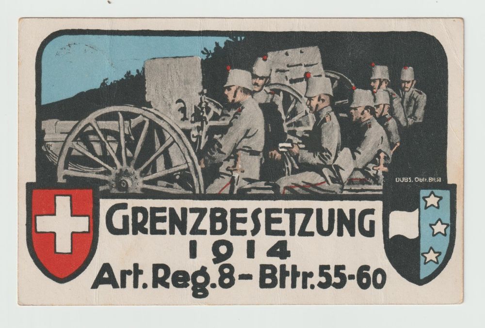 WK1 Einheitskarte Artillerie Nr. 7 (Gebraucht) in Siebnen für CHF 20 – mit Lieferung auf Ricardo ...
