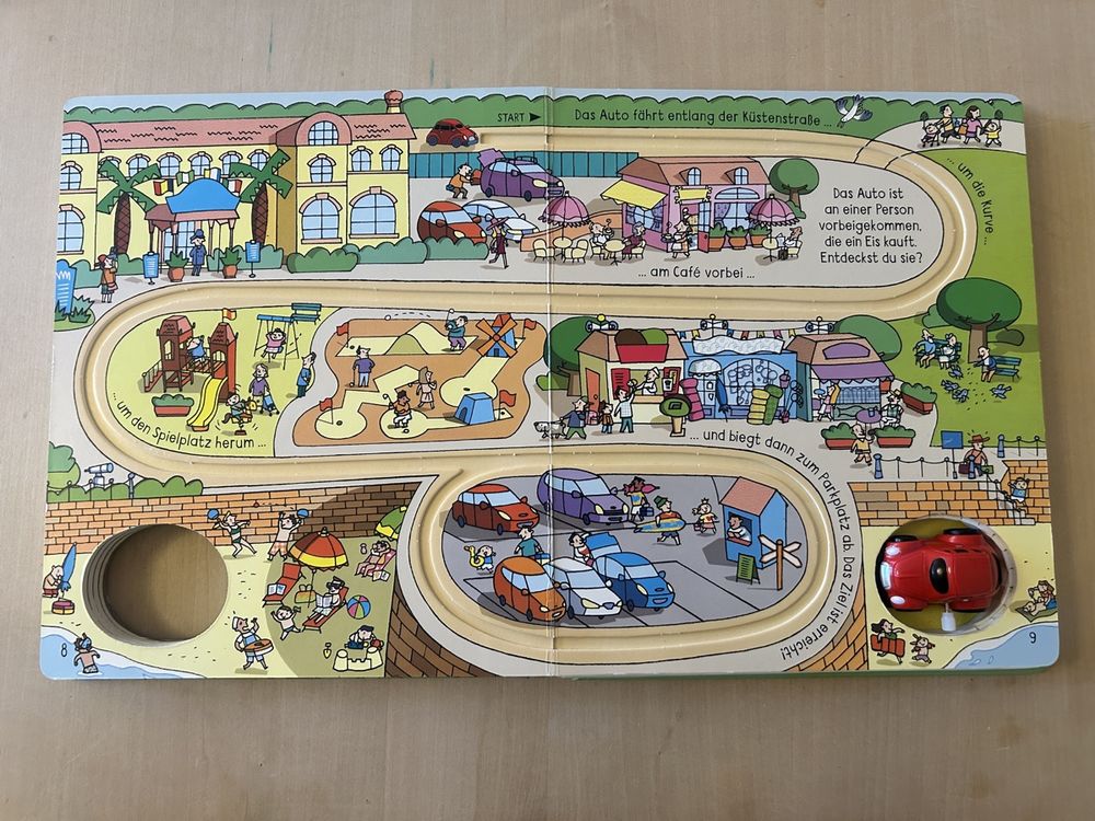 Wohin fährt das Auto. Kinderbuch mit fahrendem Auto (Gebraucht) in ...