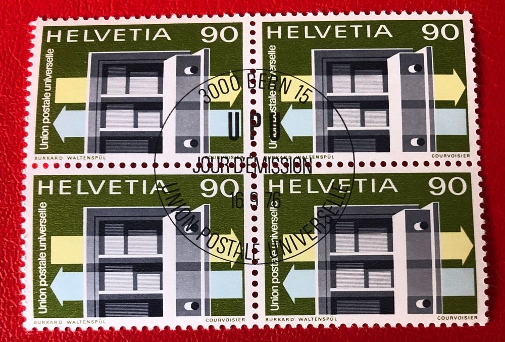4 er Block UPU mit Vollstempel Bern (Gebraucht) in Aarau für CHF 0.5 – mit Lieferung auf Ricardo ...