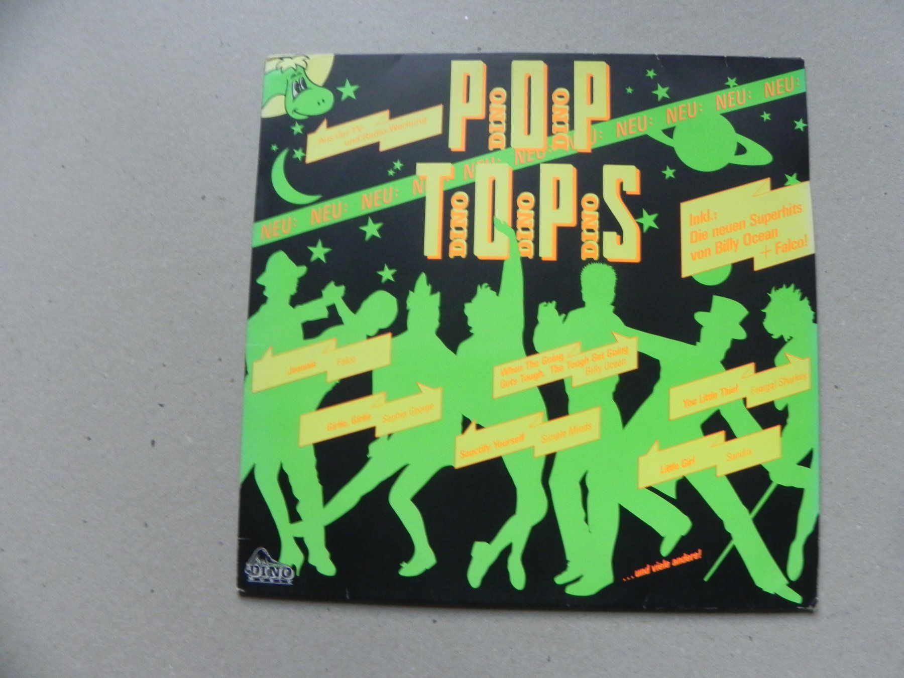 LP 16 Rock Pop Dino Pop Tops 1986 Simple Minds Falco Sandra (Gebraucht ...