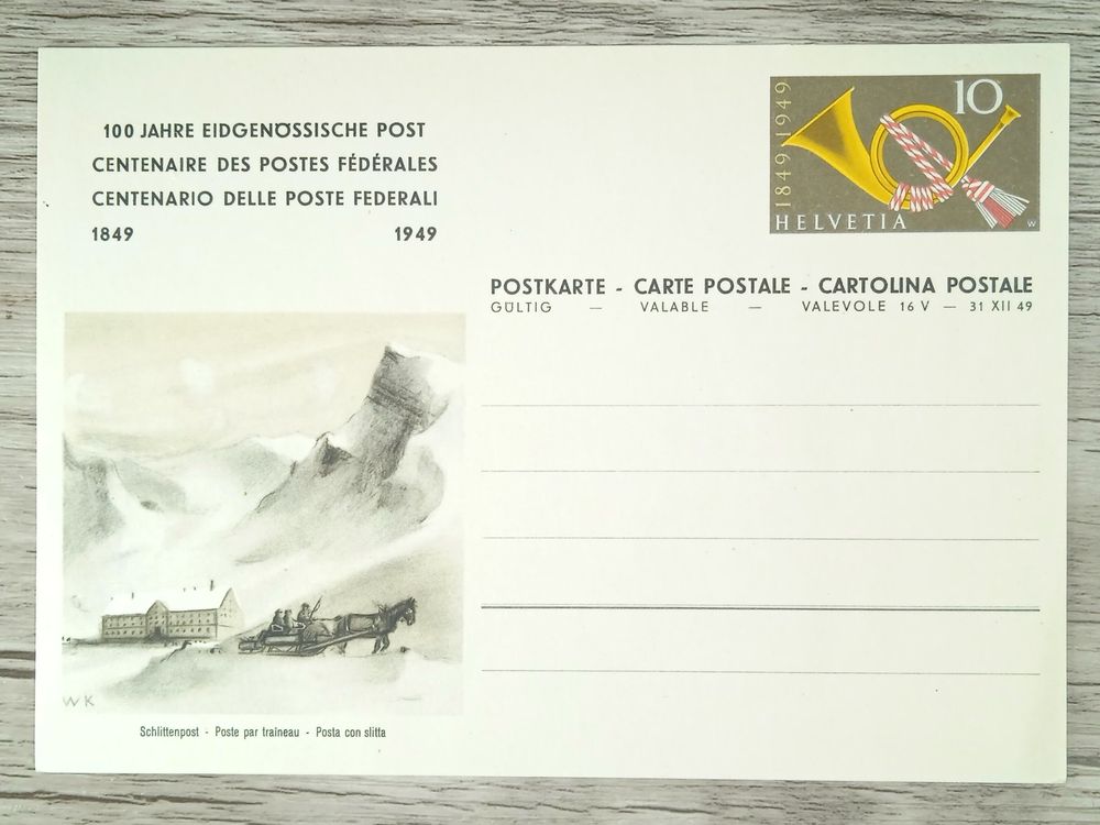TR04 Carte Postale + Timbre 1949 | Kaufen auf Ricardo
