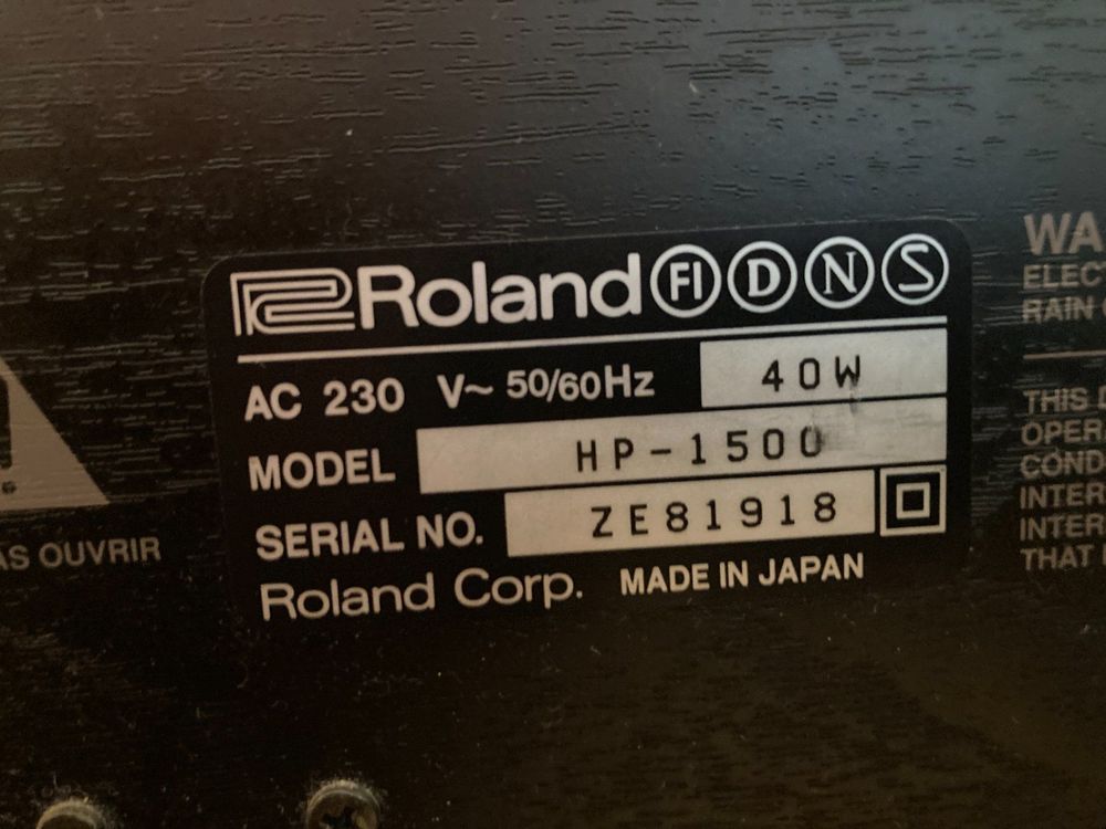 Roland Digital Piano HP 1500 (Gebraucht) in Zürich für CHF 386 – nur ...