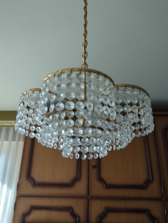 Kristall-Lüster, Vintage, Deckenlampe | Kaufen auf Ricardo