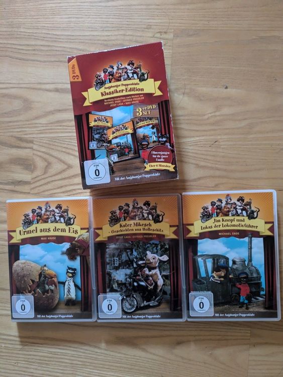 «Augsburger Puppenkiste Klassiker-Edition» - 📀🎬 [3 DVD] (Gebraucht) in Männedorf für CHF 8 – mit ...