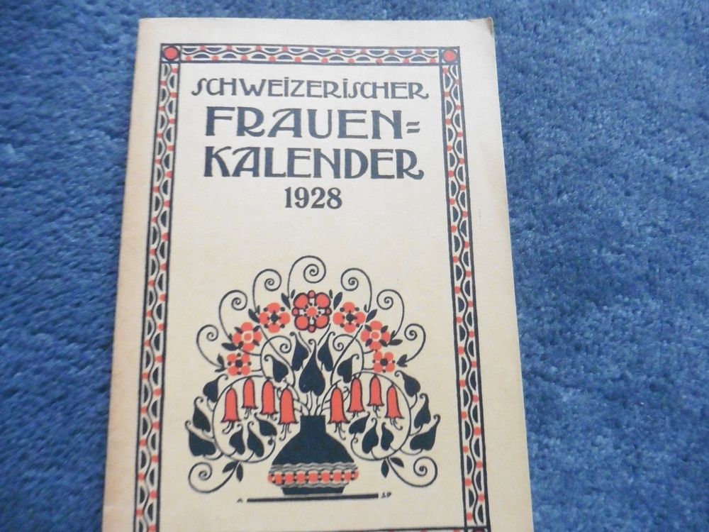 Frauen-Kalender,1928,Toblerone,Autolin,Werbe-Grafik,Künstler (Gebraucht ...