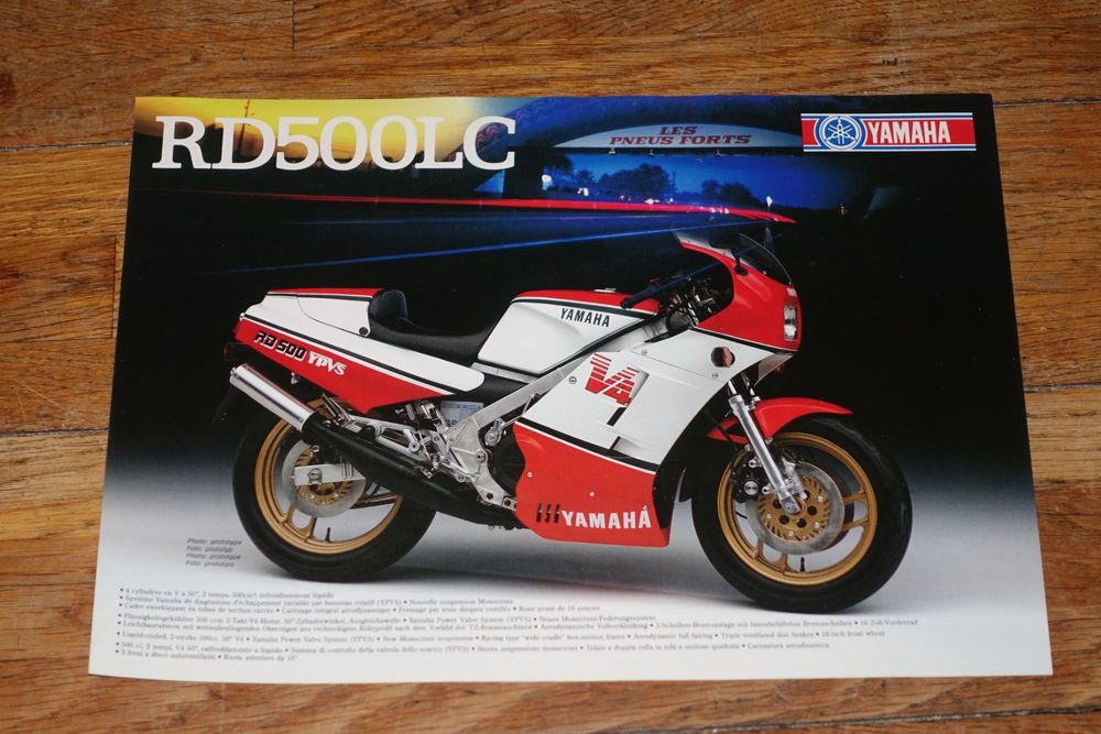 YAMAHA RD 500 LC BROCHURE MOTO OLDTIMER | Kaufen auf Ricardo