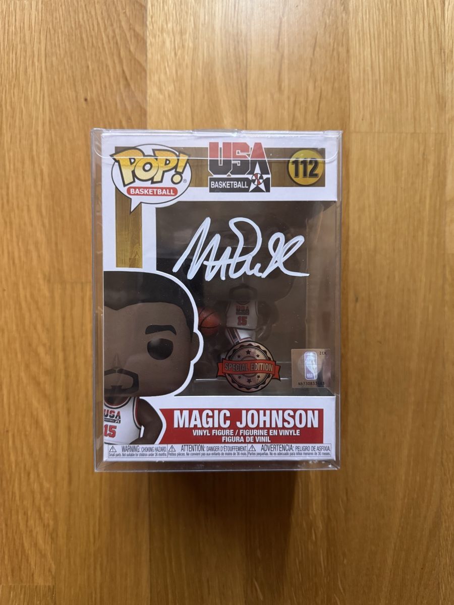 Funko Pop 112 Magic Johnson mit Unterschrift Beckett (Neu und ...