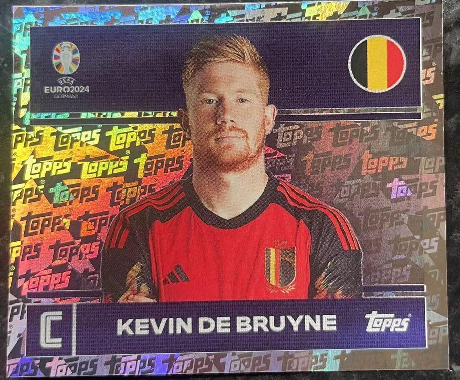 Topps UEFA Euro 2024 Foil Logo Parallel Kevin De Bruyne BEL2 | Kaufen ...