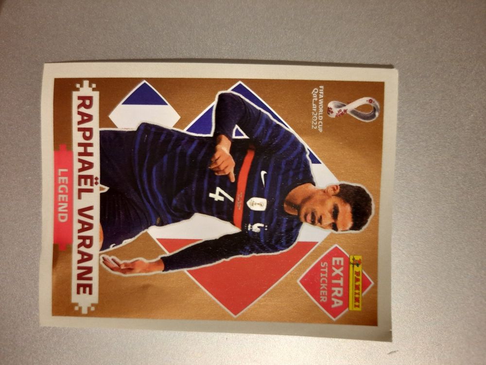 Panini WM 22: Legend Raphael Varane Bronze Extra Sticker | Kaufen auf Ricardo