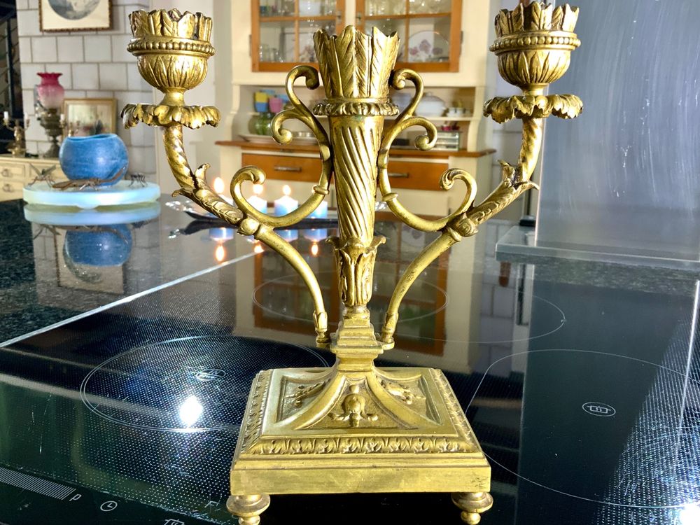 JUGENDSTIL KERZENLEUCHTER BRONZE FRANKREICH UM 1900 (1) (Gebraucht) in Biglen für CHF 41 – mit ...