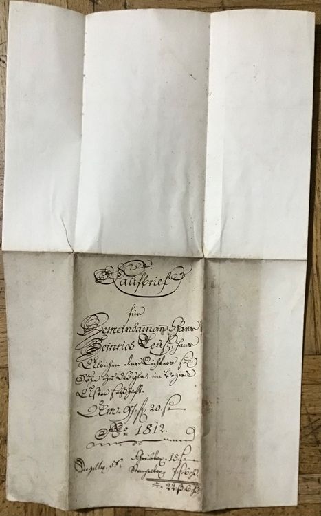 Antike Handgeschriebene Brief mit Cuver 1900 (Gebraucht) in für CHF 45 ...