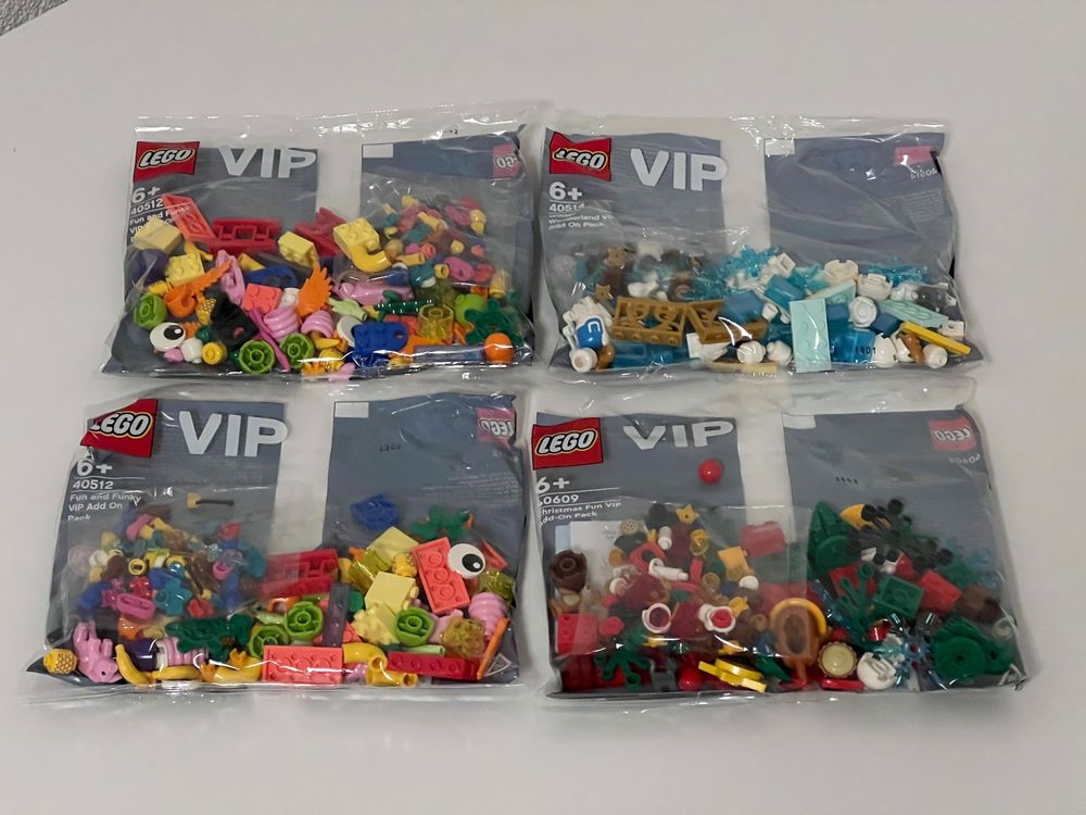 4x Lego VIP Add On: 2x 40512, 1x 40514, 1x 40609 Neu/OVP | Acheter sur ...