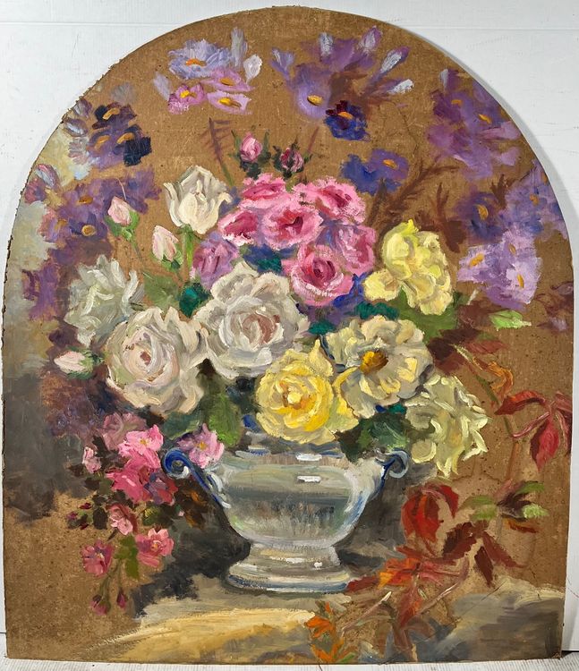 Internationale Schule Grosse Stilleben Gemälde mit Blumen (Gebraucht) in Root für CHF 24 – nur ...