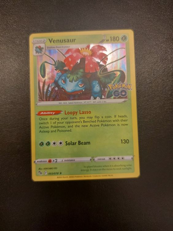 Venusaur holo #003 Pokemon Go EN | Kaufen auf Ricardo