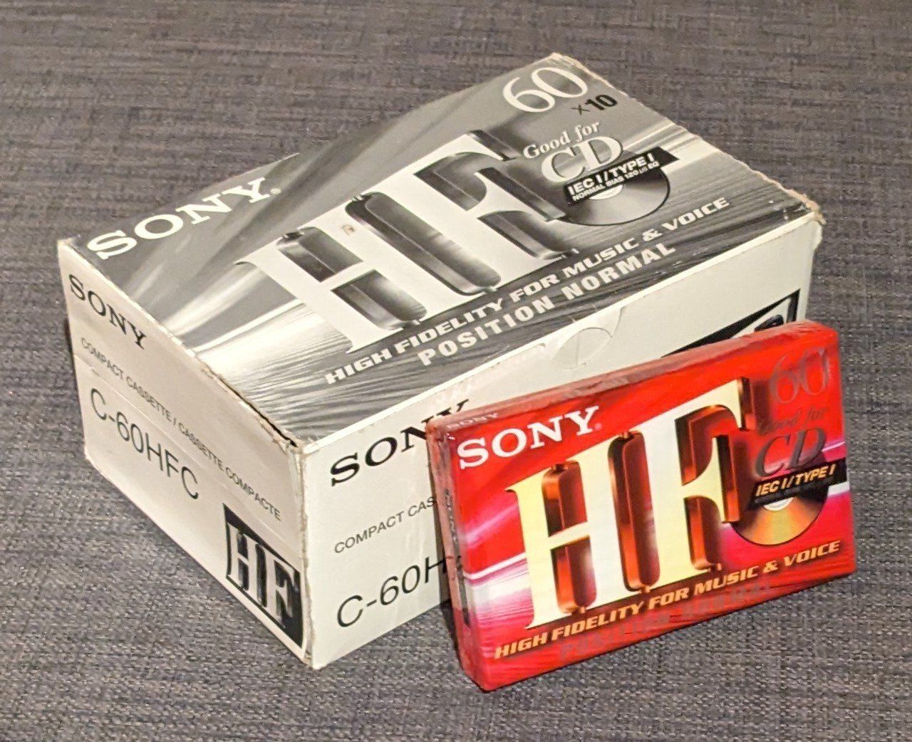 10x Sony HF 60 Type I Kassetten OVP NEU 80s 90s (Neu und ...