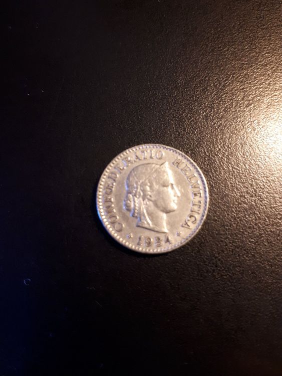 Numismatik - Schweizer Franken - 10 Rappen - 1934 - ss (Gebraucht) in Liestal für CHF 1 – mit ...