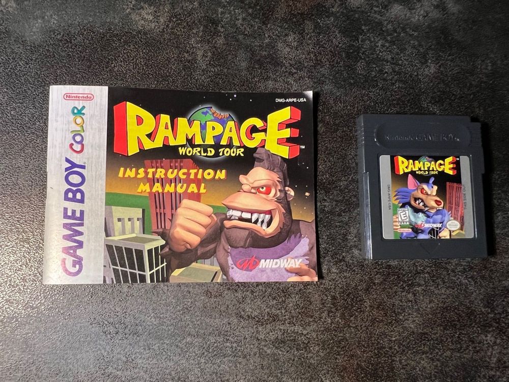 Rampage World Tour inkl. Anleitung - Nintendo Game Boy Color | Kaufen ...