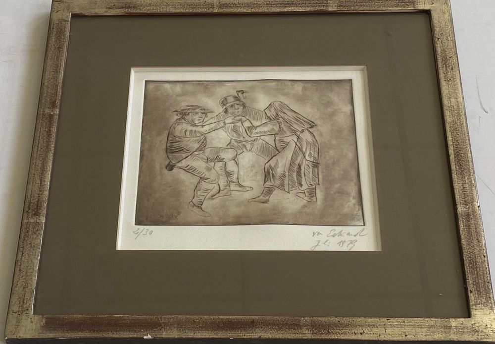 Interessante Radierung unleserlich signiert (Gebraucht) in Root für CHF 20 – mit Lieferung auf ...