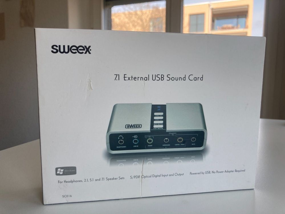 Sweex 7.1 Externe USB Sound Karte (Neu und originalverpackt) in für CHF ...
