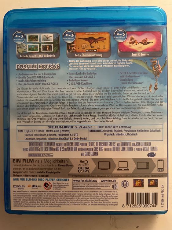 ICE Age 3 (2009) Bluray (Neu (gemäss Beschreibung)) in Sierre für CHF 3.95 – mit Lieferung auf ...