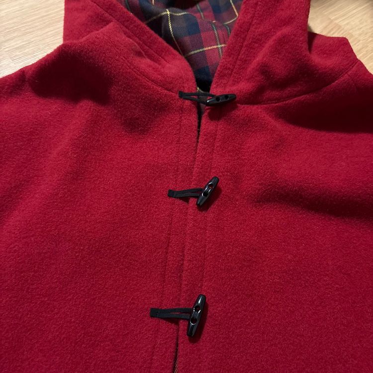 Wolle/Kaschmir Poncho/Umhang rot/tartan aus Schottland (Neu (gemäss ...