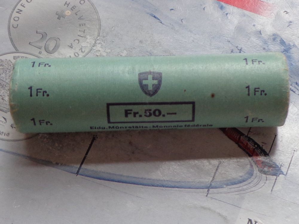 Rouleau de 50 x 1 Fr. 1966 STGL (Neu und originalverpackt) in Pully für CHF 222 – mit Lieferung ...
