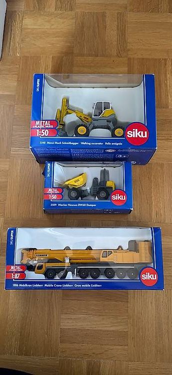 Siku Mobilkran Dumper Schreitbagger Lieberherr Ovp neu (Neu und ...