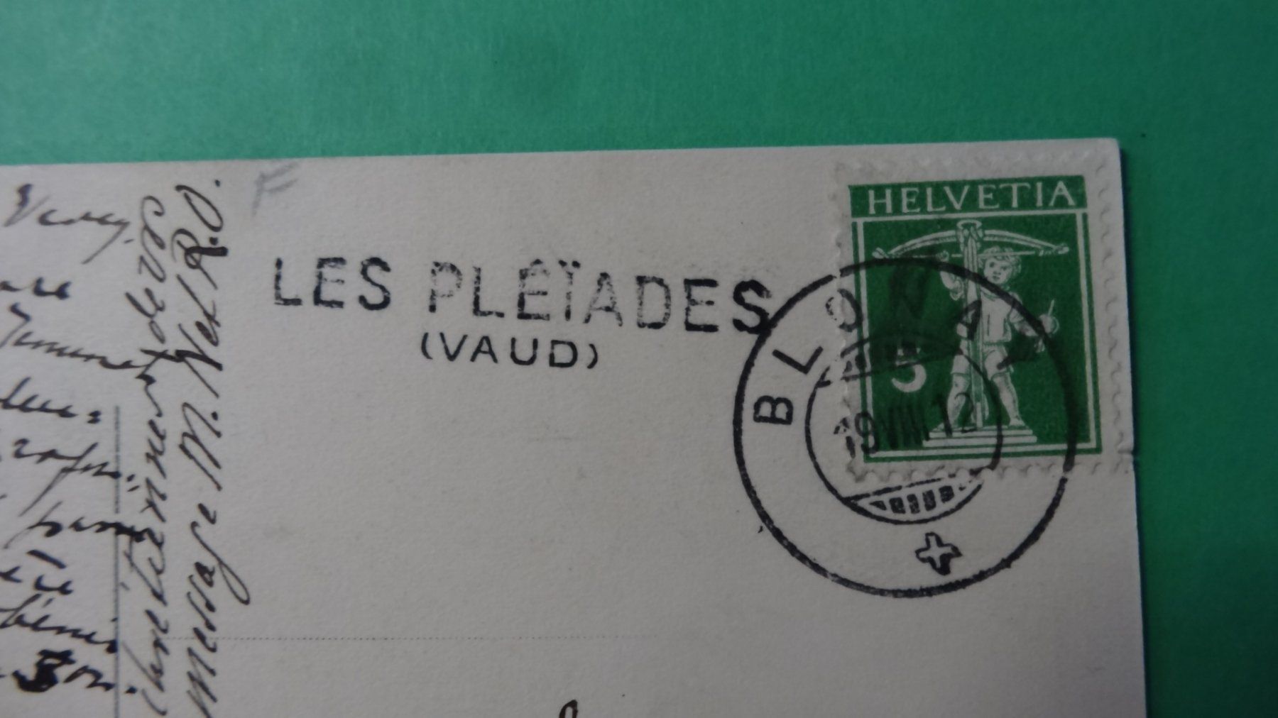LES PLEÎADES/VD Stabstpl + Rundstpl. BLONAY 19.VIII.12 73 (Gebraucht ...
