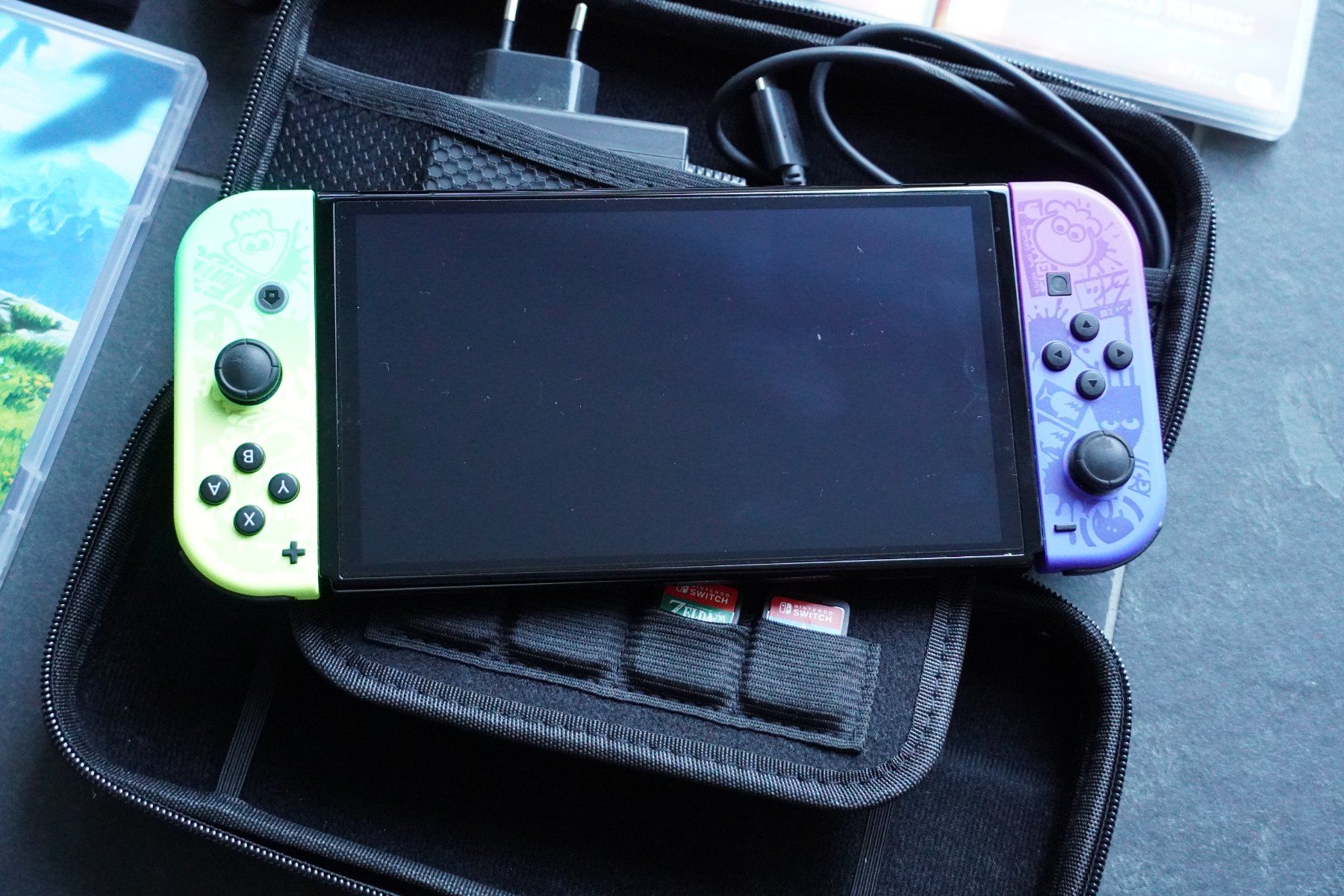 Nintendo Switch OLED (Splatoon Edition) + 10 Spiele (Neu (gemäss ...