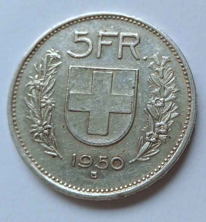 5 franc 1950 (Gebraucht) in Fleurier für CHF 8 – mit Lieferung auf ...