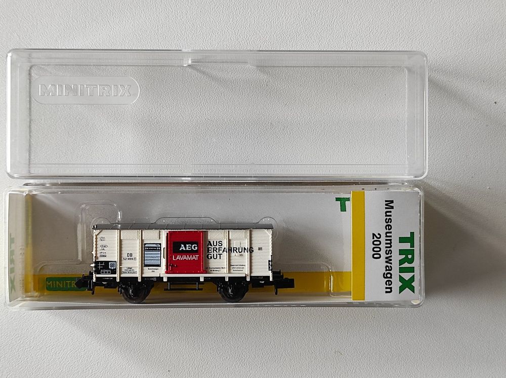Güterwagen "AEG" Museumswagen 2000 von Minitrix N, Fabrikneu | Kaufen ...