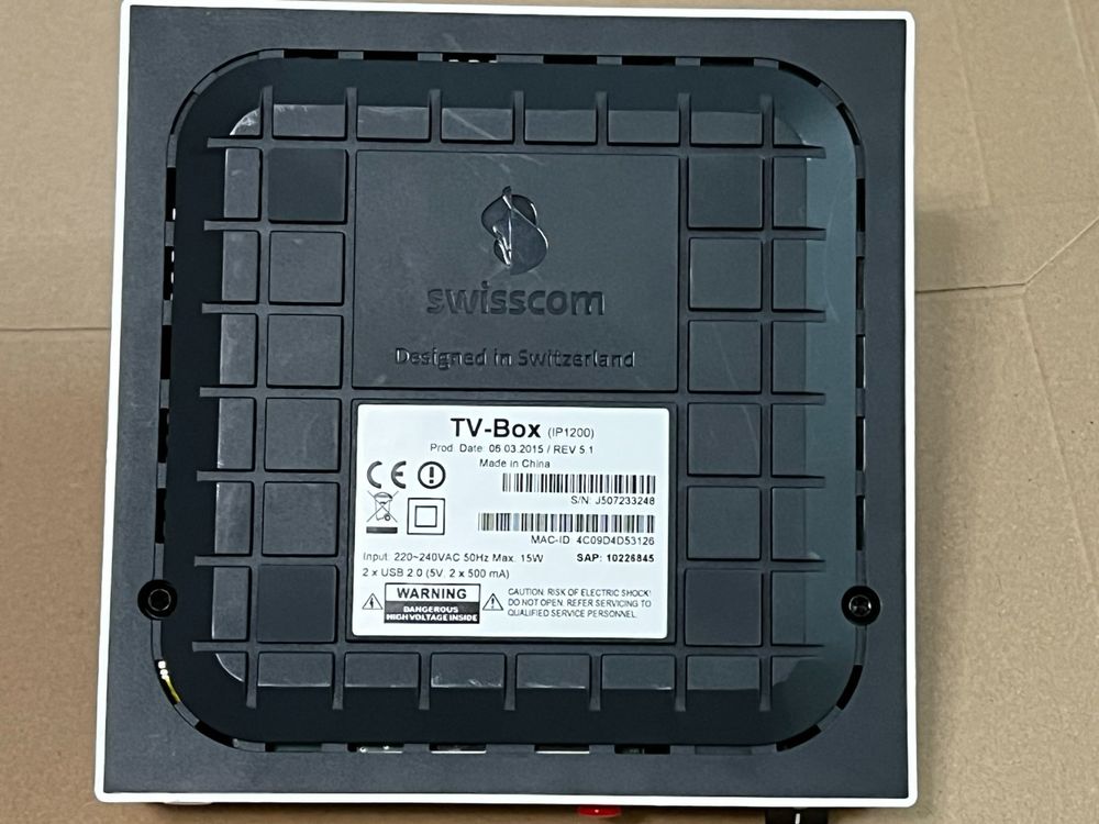 Swisscom TV-Box (Gebraucht) in Oberhofen Thun'see für CHF 1 – mit ...