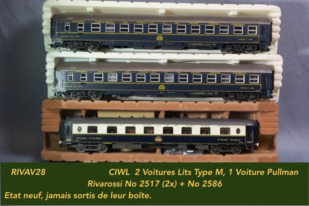 RIVAV28 CIWL 3 Voitures Rivarossi No 2517 (2x) + No 2856 | Kaufen auf Ricardo