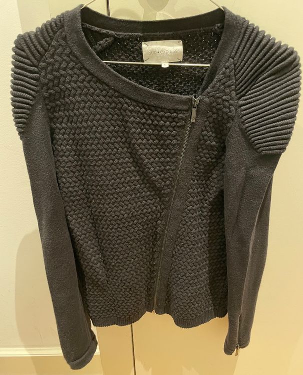Sud Express Wolle & Baumwolle Strickjacke / Kardigan mit Zip (Gebraucht ...