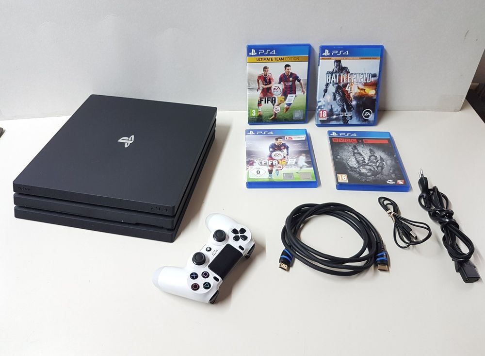 PS 4 Pro Konsole 1 TB mit Zubehör System Vers. 7.51 (Gebraucht) in ...
