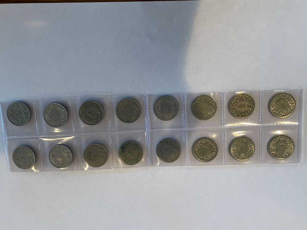 16stk. 5rp. div. jahrg. (58) | Kaufen auf Ricardo