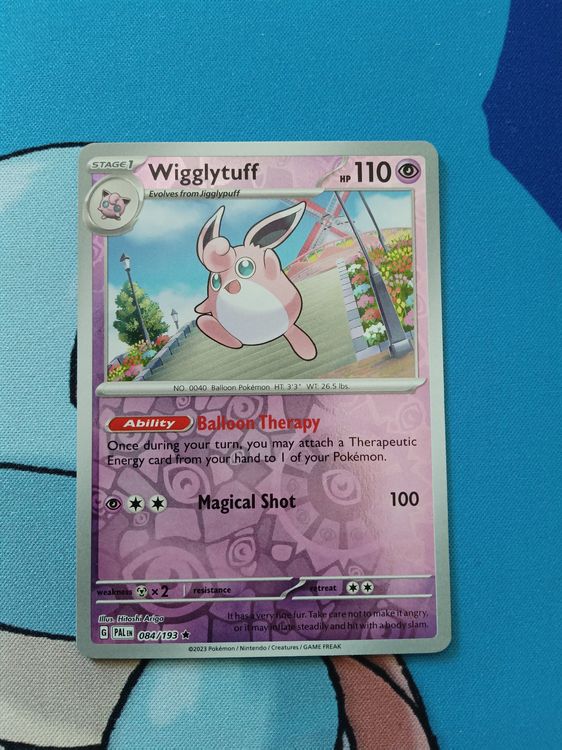 Wigglytuff 084 - Paldea Evolved Rare Holo Knudeluff Reverse (Neu (gemäss Beschreibung)) in ...