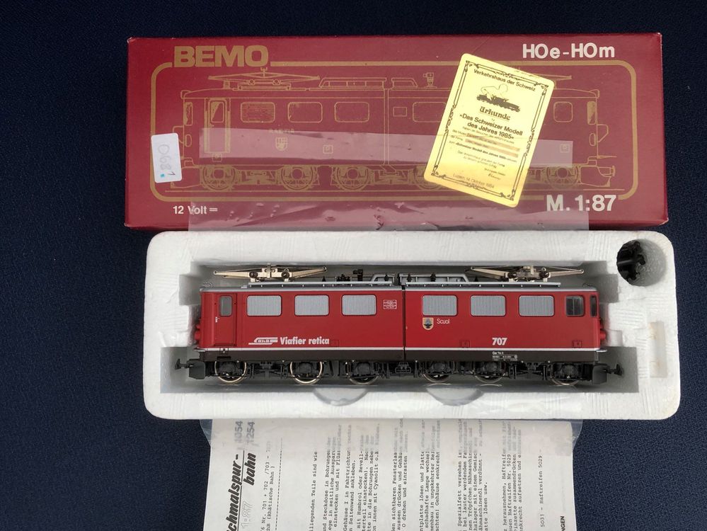Bemo 1254/1 RhB Lok Ge 6/6 II Nr. 707 | Kaufen auf Ricardo