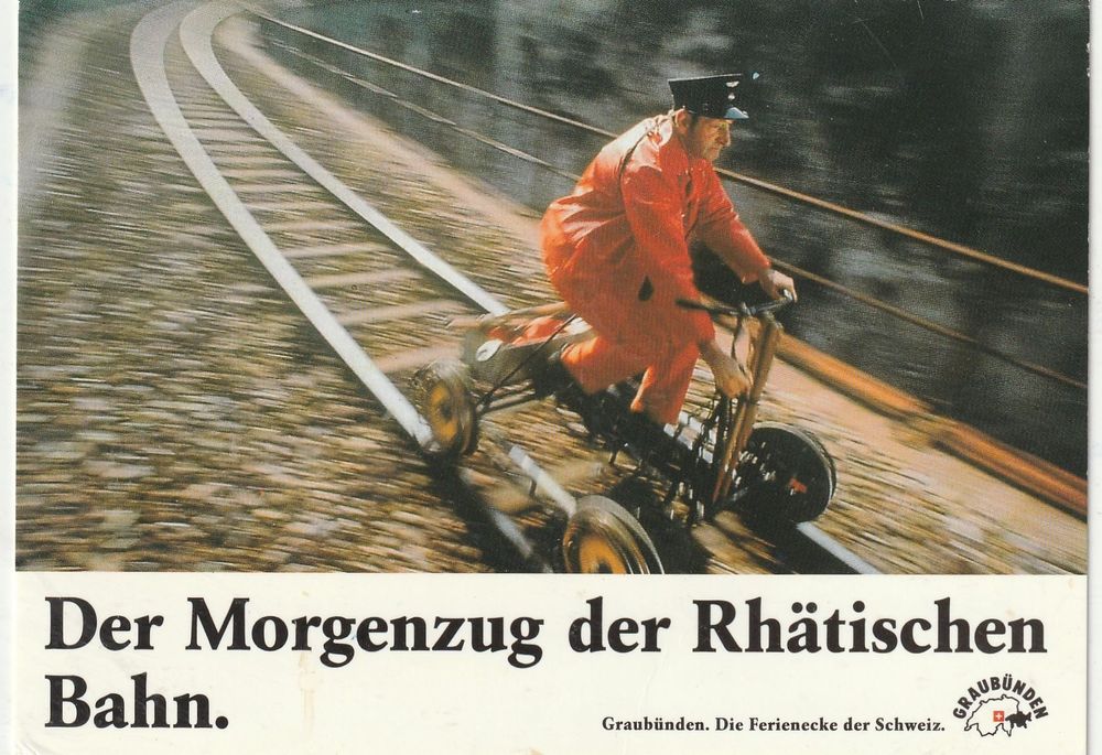 Morgenzug der Rhätische Bahn damals (Gebraucht) in Lumbrein für CHF 1 ...