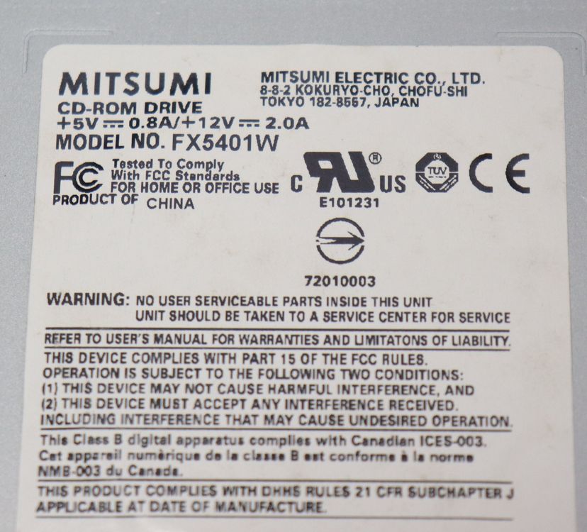 Mitsumi CD-ROM Laufwerk IDE - funktioniert (Gebraucht) in Frick für CHF ...