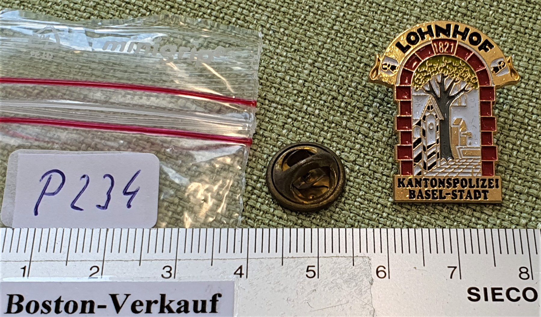 P234 - Pin Polizei Strafanstalt Lohnhof Basel (Gebraucht) in Reinach BL ...