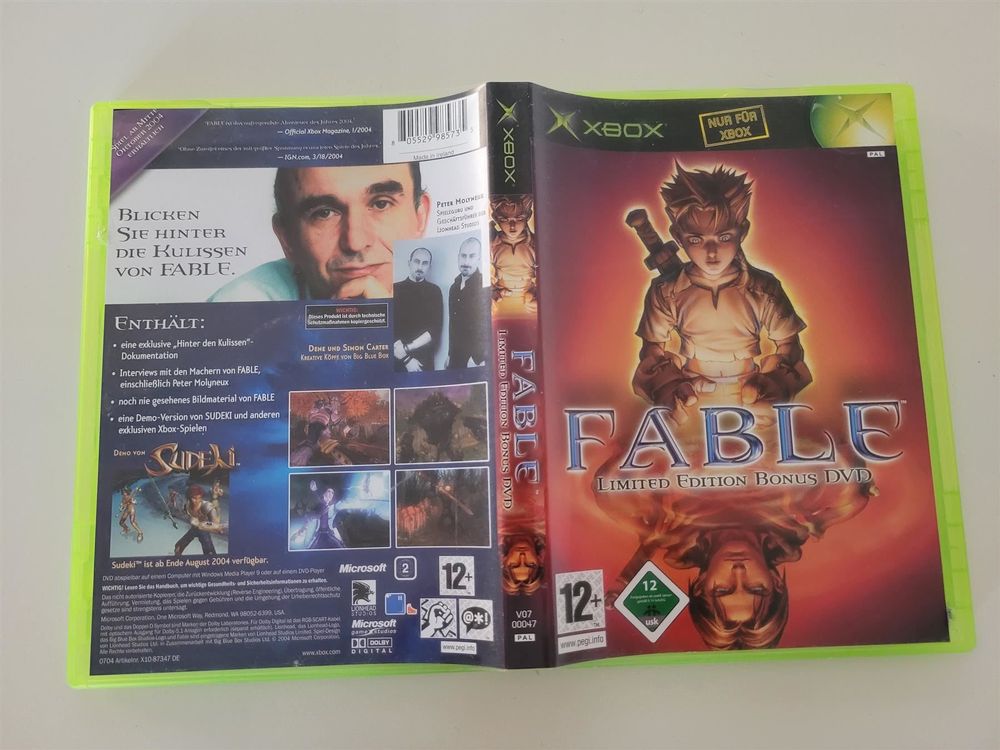 Fable: Limited Edition Bonus DVD | Kaufen auf Ricardo
