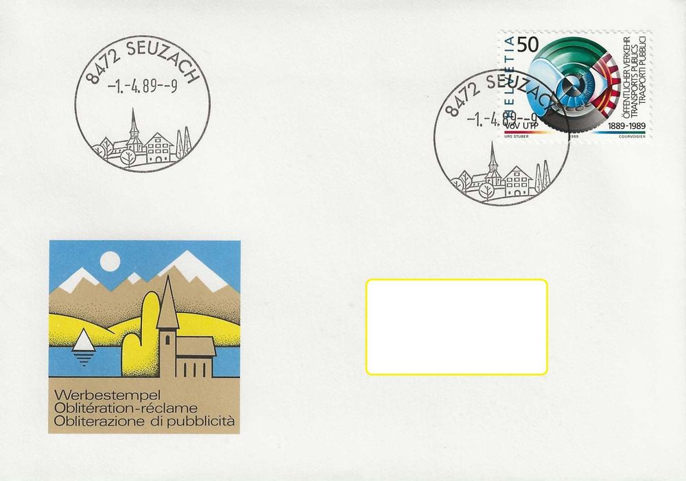 8472 Seuzach - 01.04.89 (Neu (gemäss Beschreibung)) in rolle für CHF 0.7 – mit Lieferung auf ...