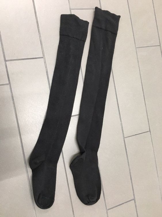 Schwarze Overknees Strümpfe / Cosplay (Gebraucht) in Biel/Bienne für ...