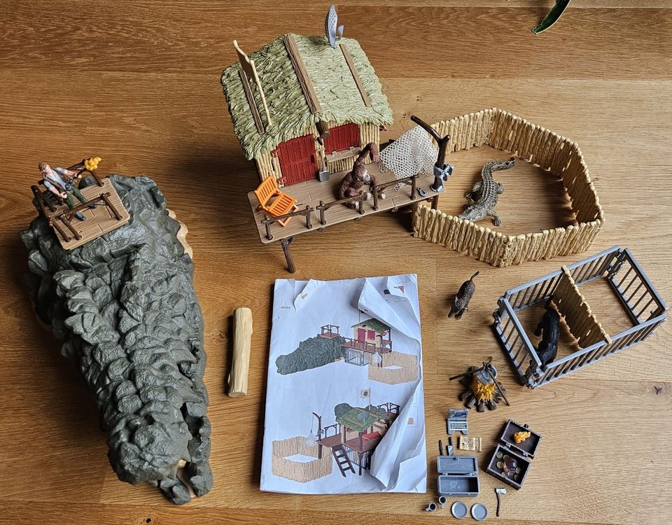 Schleich 42350 - Dschungel Forschungsstation Croco (Gebraucht) in ...