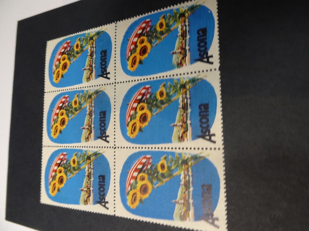 VIGNETTE; 6 er BLOCK; ASCONA IM TESSIN SCHWEIZ (Neu (gemäss ...