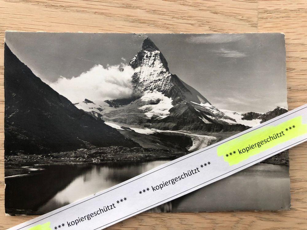 Zermatt Riffelsee Matterhorn alt 1957 AK (Gebraucht) in Hefenhofen für CHF 5 – mit Lieferung auf ...