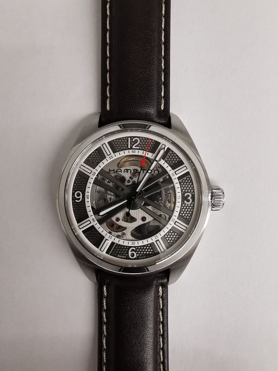 HAMILTON KHAKI FIELD SKELETON H72515585 entièrement révisé (Gebraucht ...