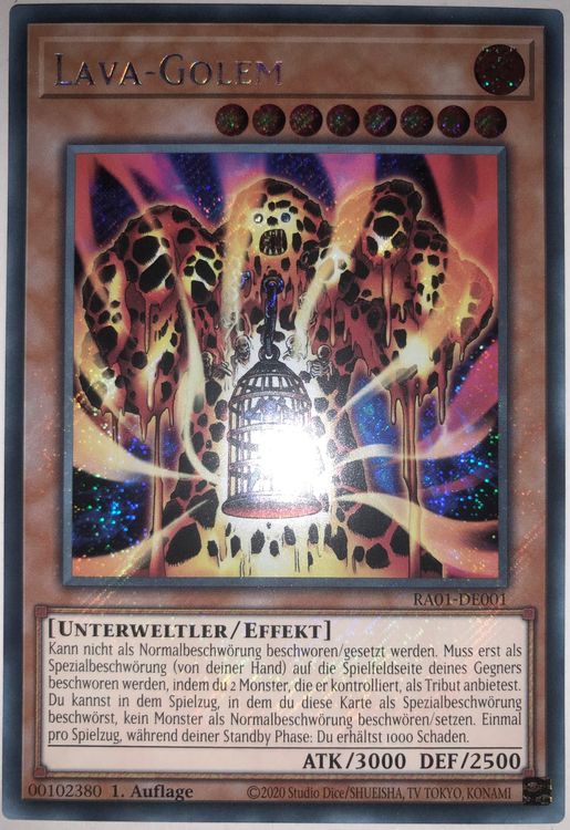 YuGiOh Lava Golem | Secret Rare | Kaufen auf Ricardo