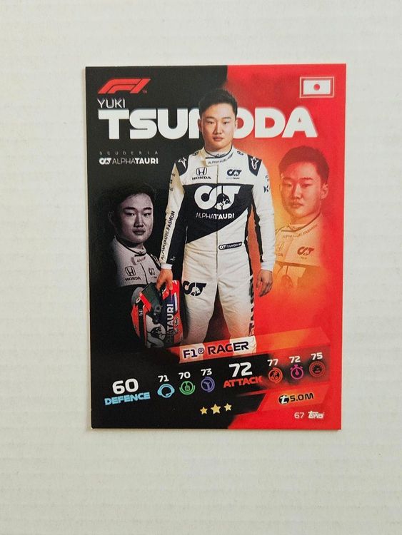 F1 Turbo Attax 2021 Trading Card - Yuki Tsunoda Alpha Tauri (Neu (gemäss Beschreibung)) in ...
